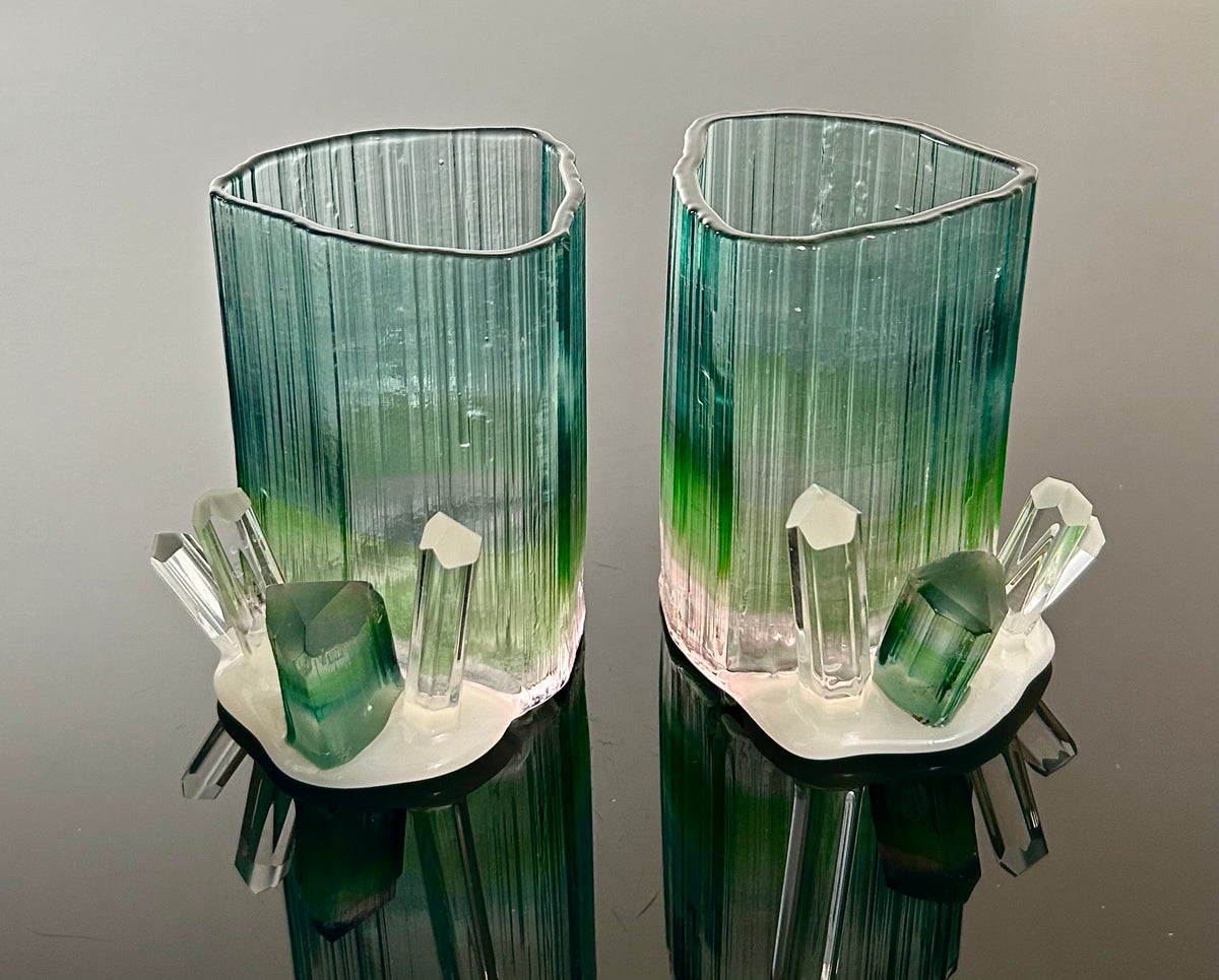 Tourmaline cluster glass – Shop J Sinkus Glass